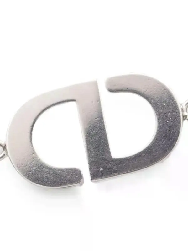 Dior 2010s Cd Logo-detail Rhinestone Bracelet