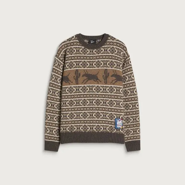 PARRA Cactus Bull Jumper - Brown