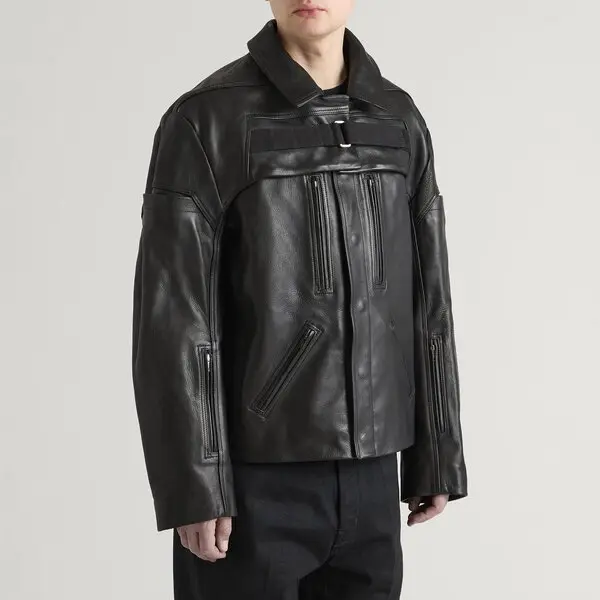 Rick Owens 2 Piece Leather Bomber