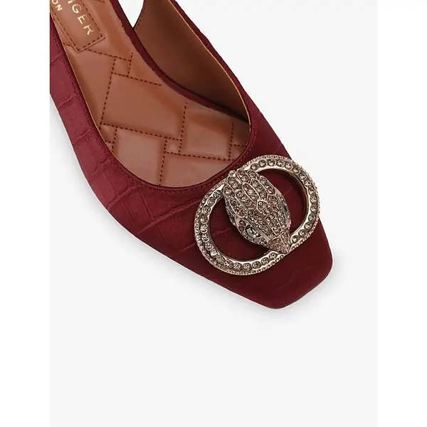 Kurt Geiger Chelsea Satin Slingbacks