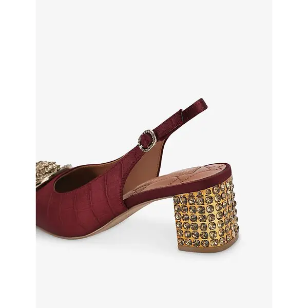Kurt Geiger Chelsea Satin Slingbacks