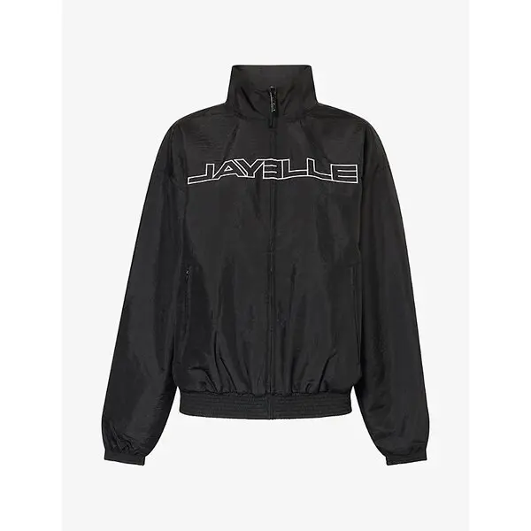 JAY3LLE Brand-embroidered Soft-shell Jacket - Black