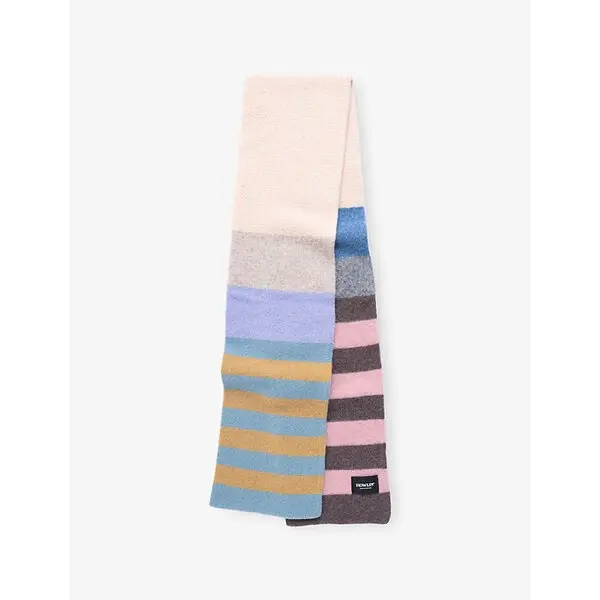 Howlin' Cosmic Surfin Striped Wool Scarf - Moondust
