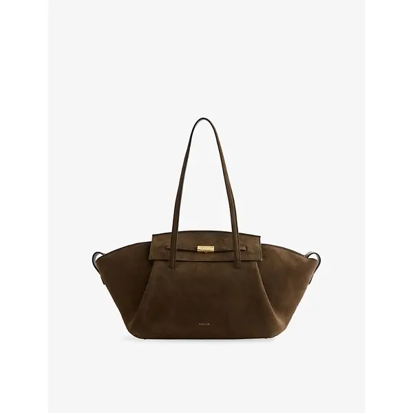 DEMELLIER The Brooklyn Suede Shoulder Bag - Hazel/hazel