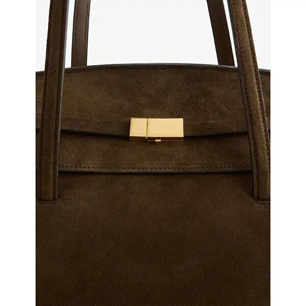 DEMELLIER The Brooklyn Suede Shoulder Bag - Hazel/hazel