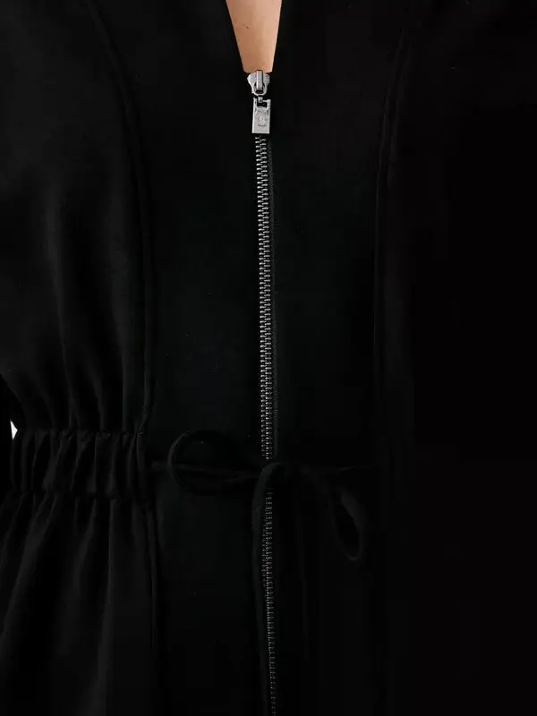 Joseph Ribkoff Drawstring-waist Zip-up Dress - Black