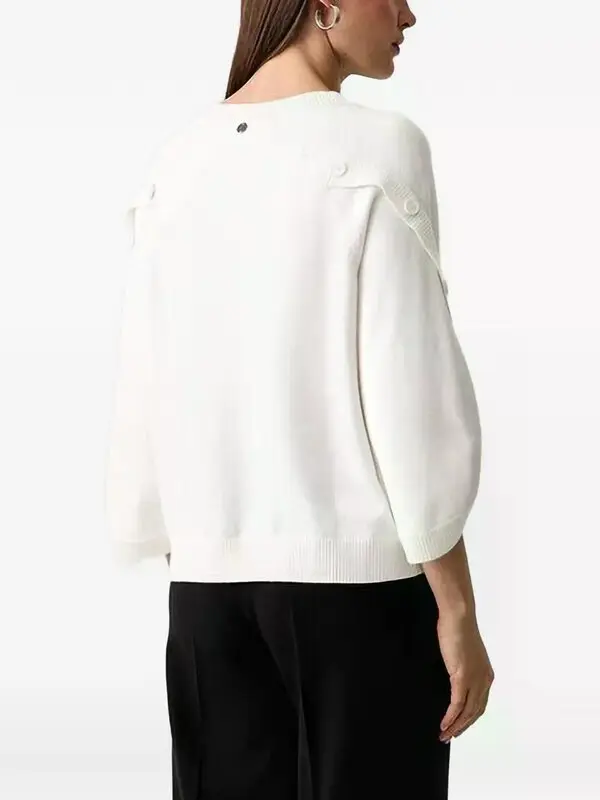 Joseph Ribkoff Button-detail Slit-sleeve Sweater