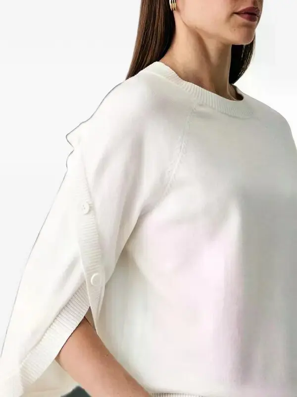 Joseph Ribkoff Button-detail Slit-sleeve Sweater