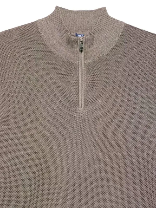 Fedeli Quarter-zip Knitted Sweater