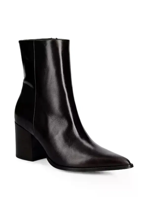 JONAK PARIS Pointed-toe Block-heel Ankle Boots