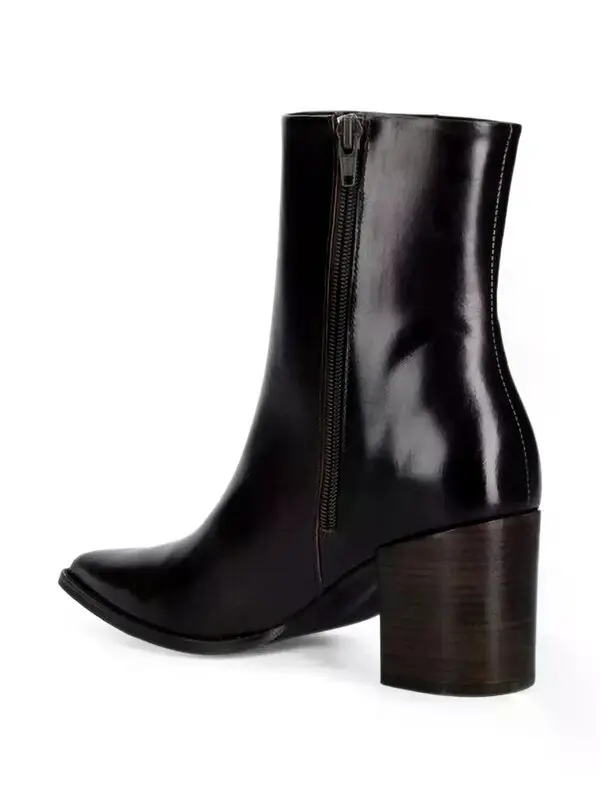 JONAK PARIS Pointed-toe Block-heel Ankle Boots
