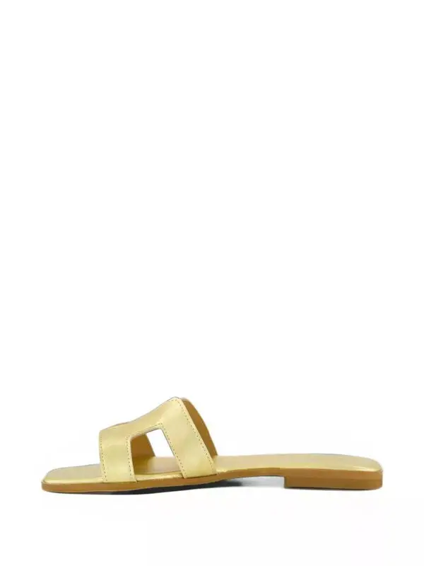 GIBALDI Joy Metallic Flat Sandals