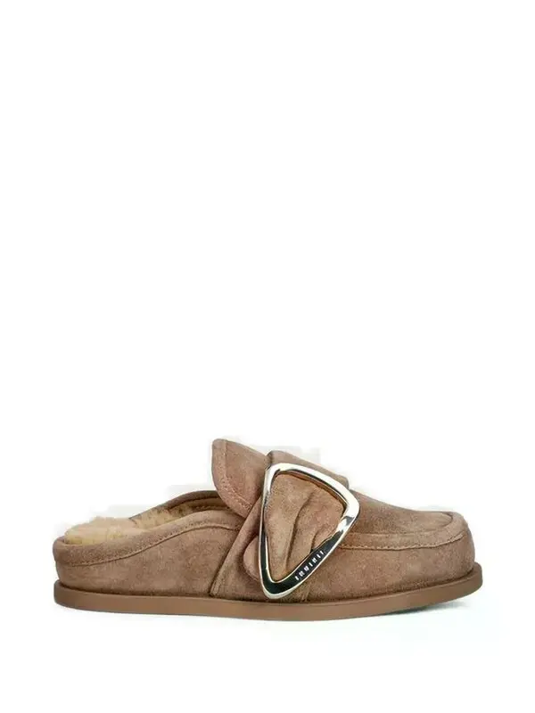 Inuikii Buckle-detail Suede Mules