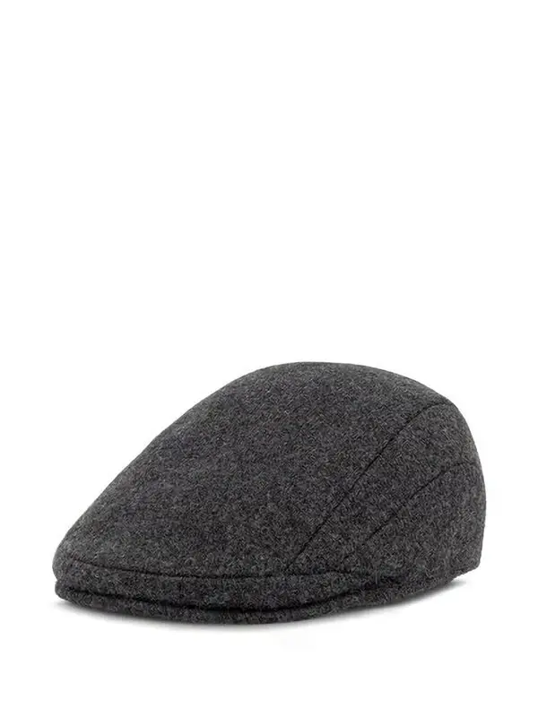 KANGOL Seam-detail Flat Cap - Grey
