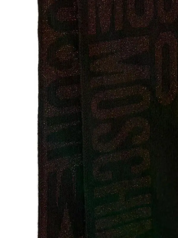 Moschino Logo-intarsia Wool Scarf