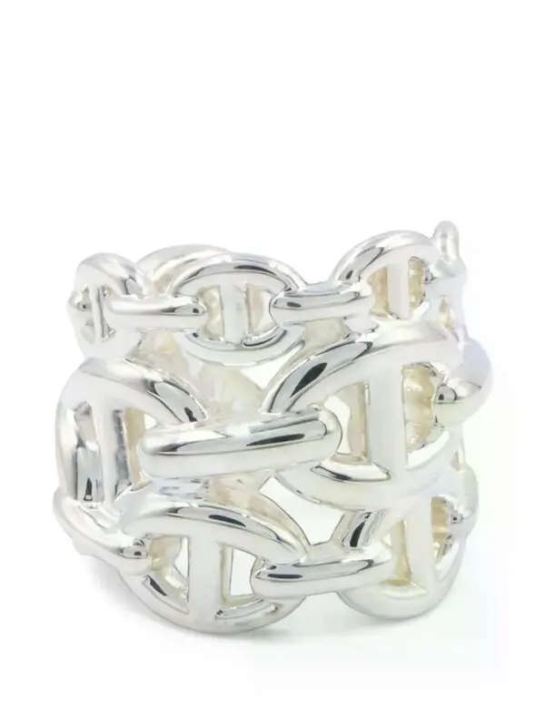 Hermès 2010s Gm Chaîne D'ancre Enchainée Ring