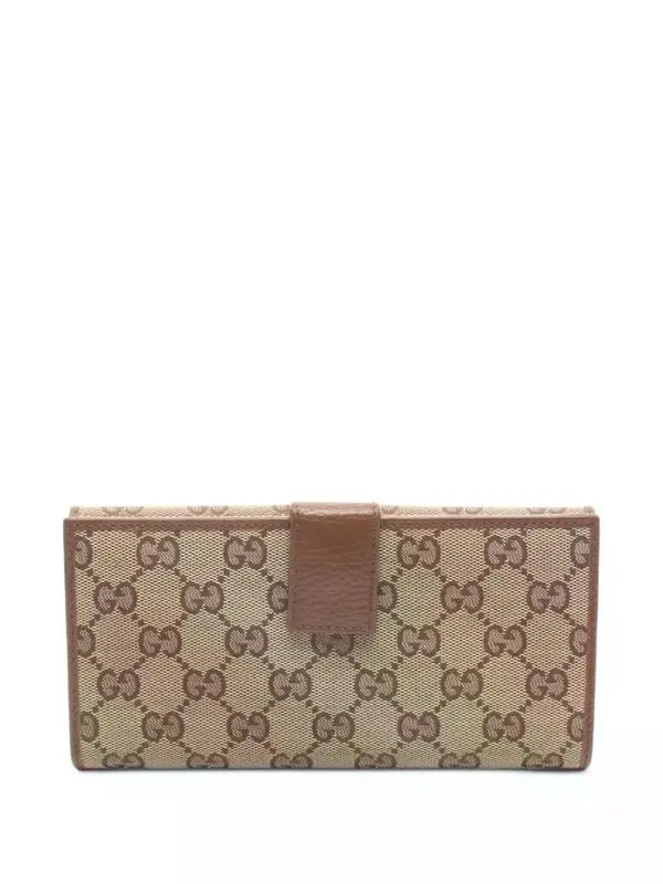 Gucci 2000s Gg Canvas Wallet - Neutrals