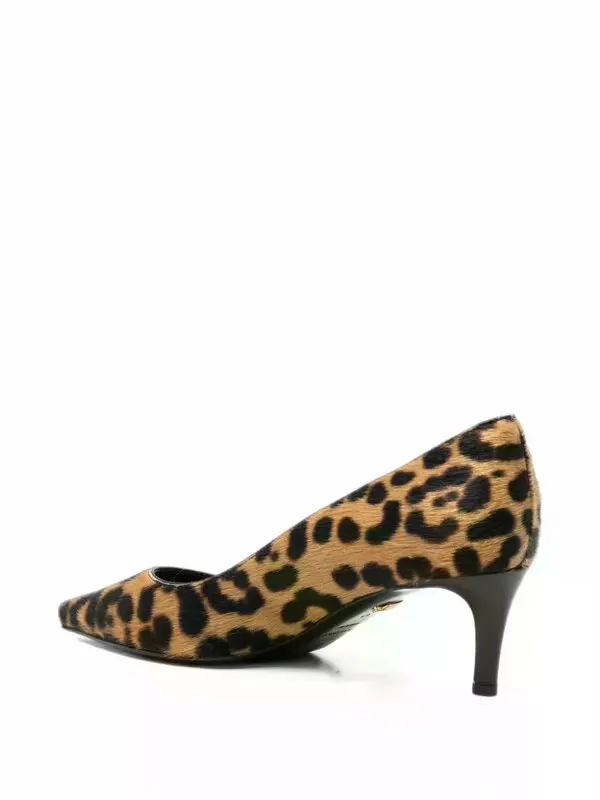 BALDININI Leopard-print Hair-texture Pumps