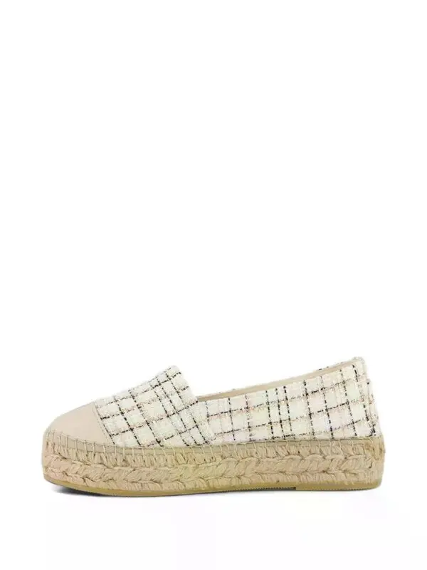 ATELIER VERDI Tweed Platform Espadrilles