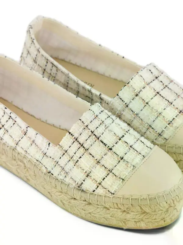 ATELIER VERDI Tweed Platform Espadrilles