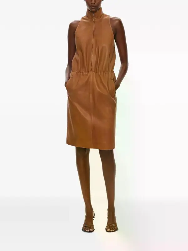Christopher Esber Dannie Leather Mini Dress