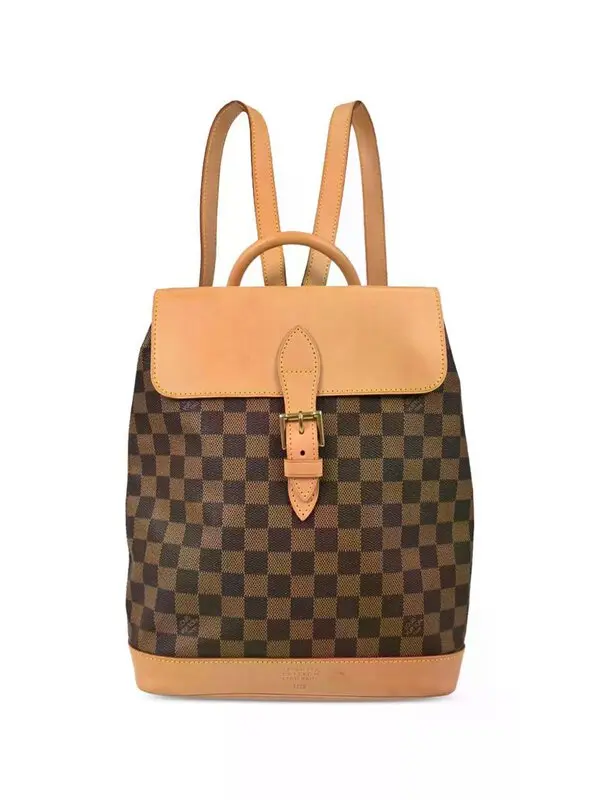 LOUIS VUITTON 1996 Damier Soho Arlequin Backpack - Brown