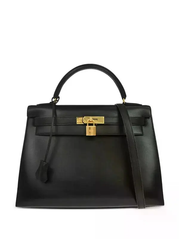 Hermès 1998 32 Kelly Sellier Handbag - Black