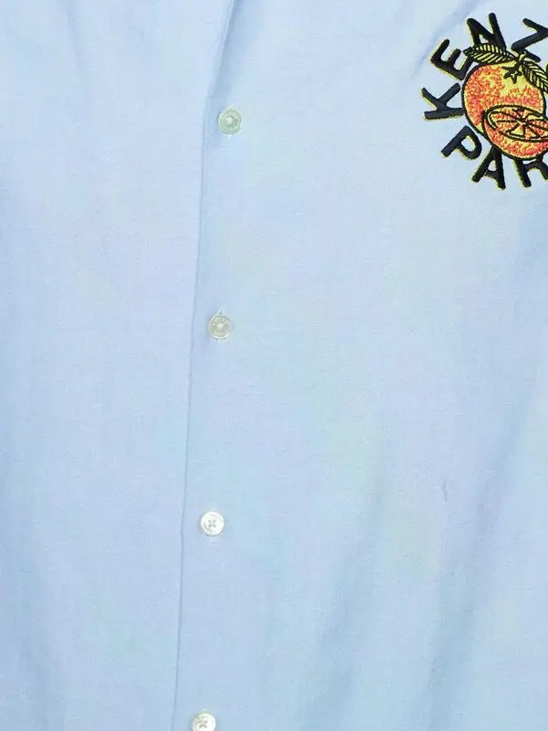 Kenzo Logo-embroidered Short-sleeve Shirt