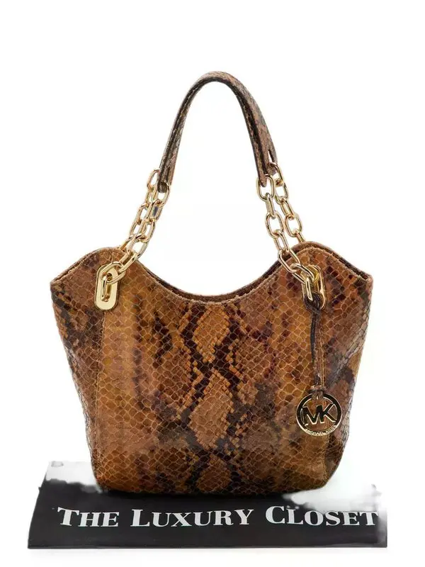 Michael Kors Snakeskin-effect Tote Bag