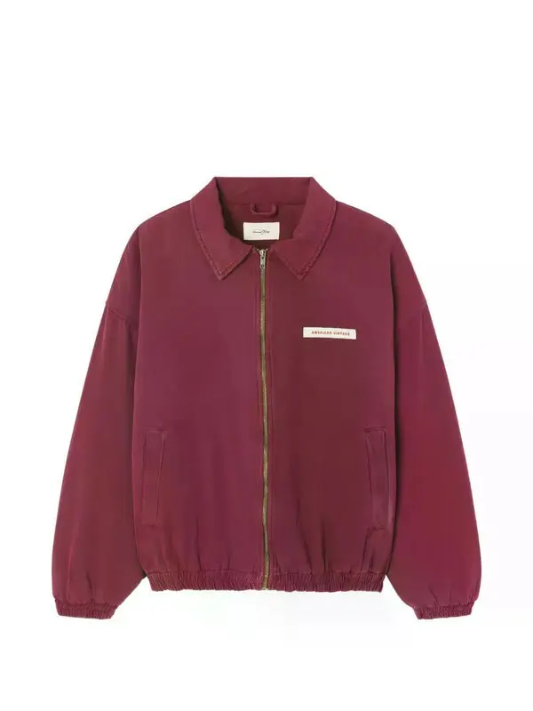 American Vintage Logo-patch Zip-up Jacket