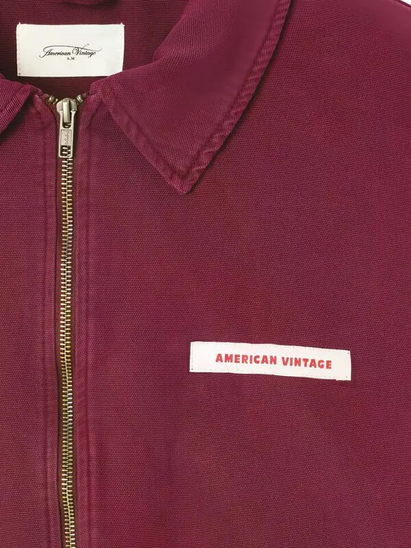 American Vintage Logo-patch Zip-up Jacket