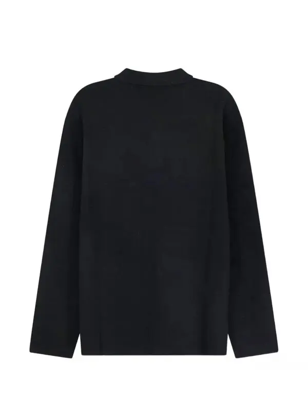 HEVO Polo-collar Button-fastening Sweater