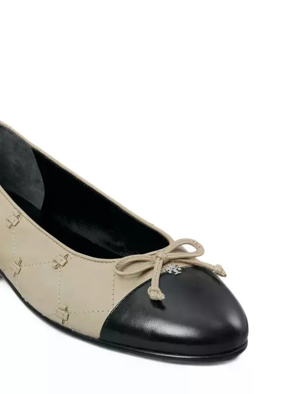 Tory Burch Bunny Knot Cap-toe Ballet Flat