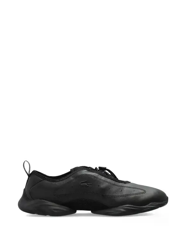 Lacoste Tennis Ballerina Leather Sneakers - Black