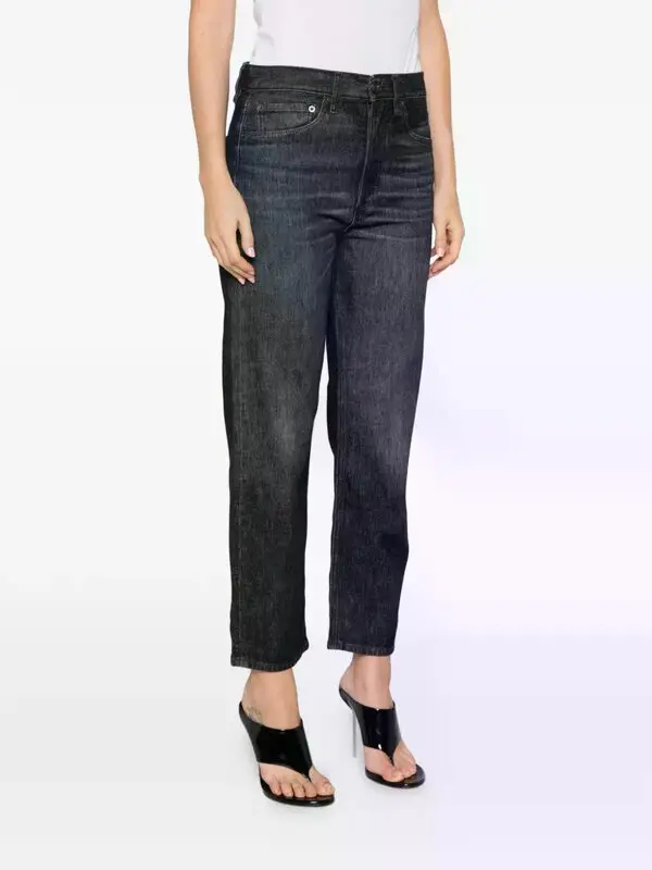CYCLE Bella Faded-effect Straight-leg Jeans