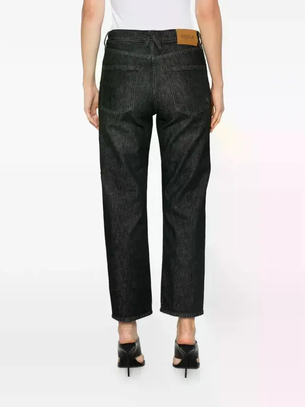 CYCLE Bella Faded-effect Straight-leg Jeans