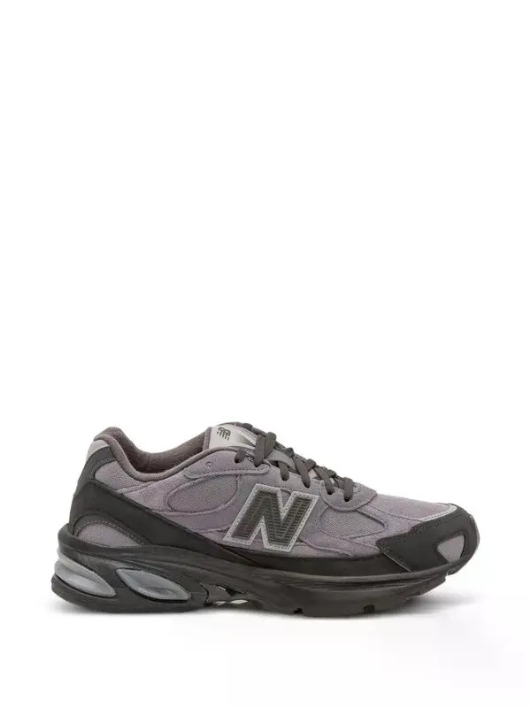 NEW BALANCE Paneled Mesh-suede Sneakers - Grey