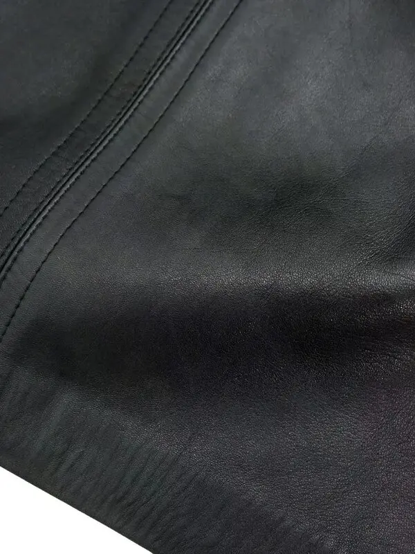 Loewe Pleated Leather Mini Skirt