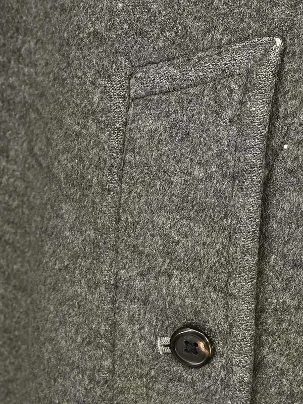 Burberry Button-fastening Wool Single-breasted Coat