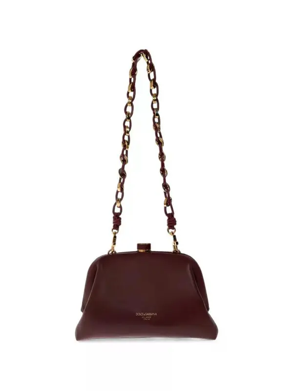 Dolce & Gabbana Mini Grandma Leather Clutch Bag