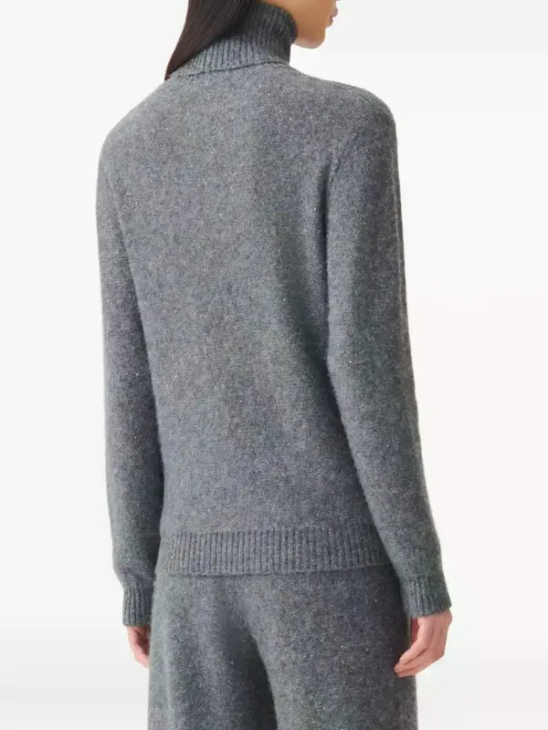 Fabiana Filippi Sequin-embellished Roll-neck Sweater