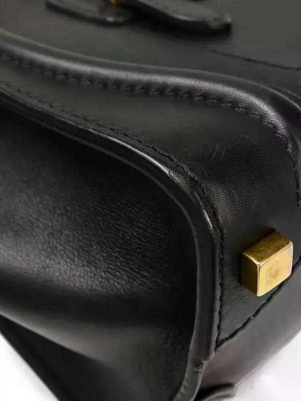 Celine Luggage Micro Leather Tote Bag