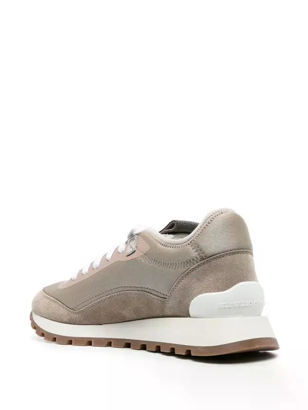 Brunello Cucinelli Monili-detail Suede Sneakers