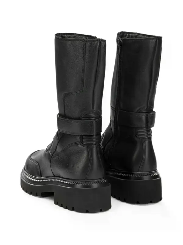 SUMMERY COPENHAGEN Buckled Leather Boots
