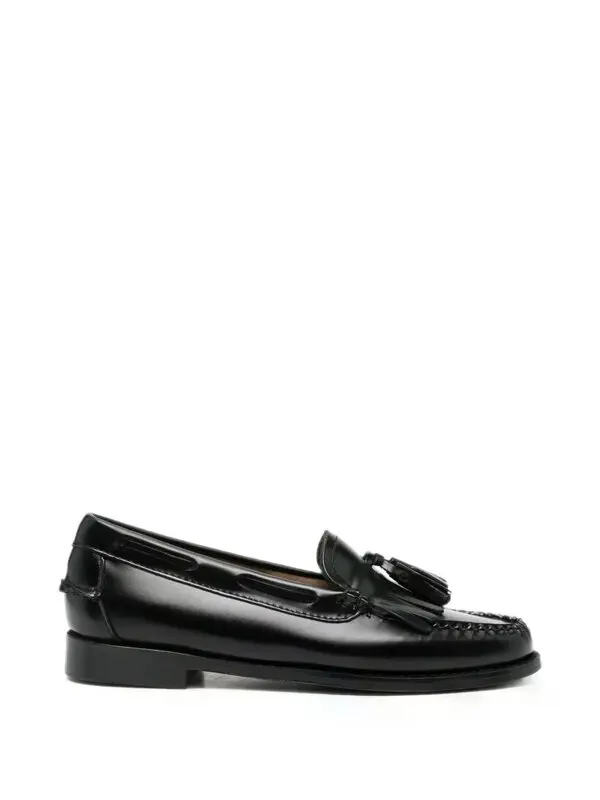 G.H.BASS Esther Kiltie Tassels Loafers - Black