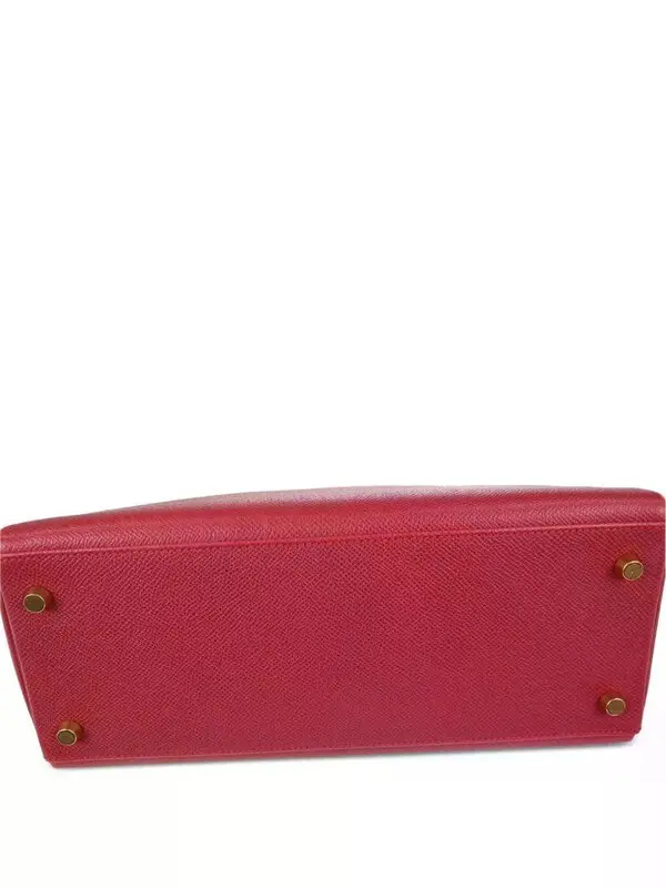 Hermès 1997 28 Kelly Retourne Tote Bag - Red