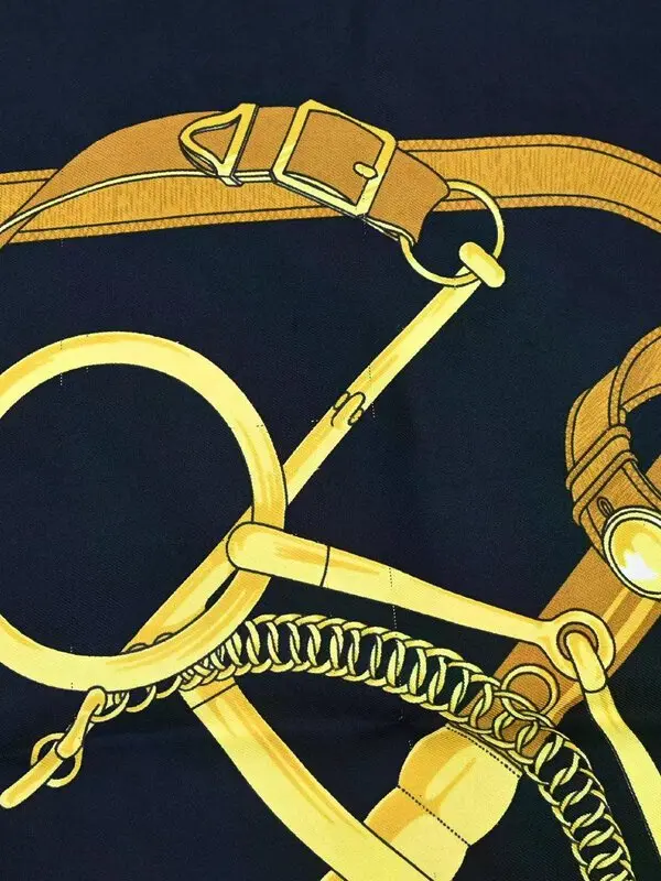 Hermès Small Eperon D'or Scarf - Black