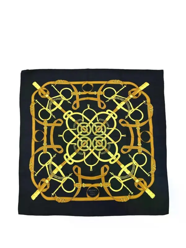 Hermès Small Eperon D'or Scarf - Black