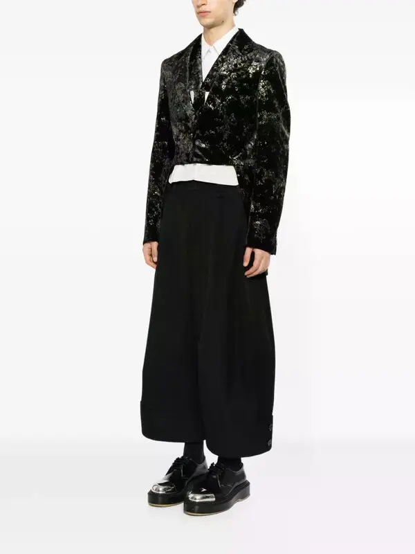 Comme Des Garçons Distressed-effect Peak-lapel Jacket
