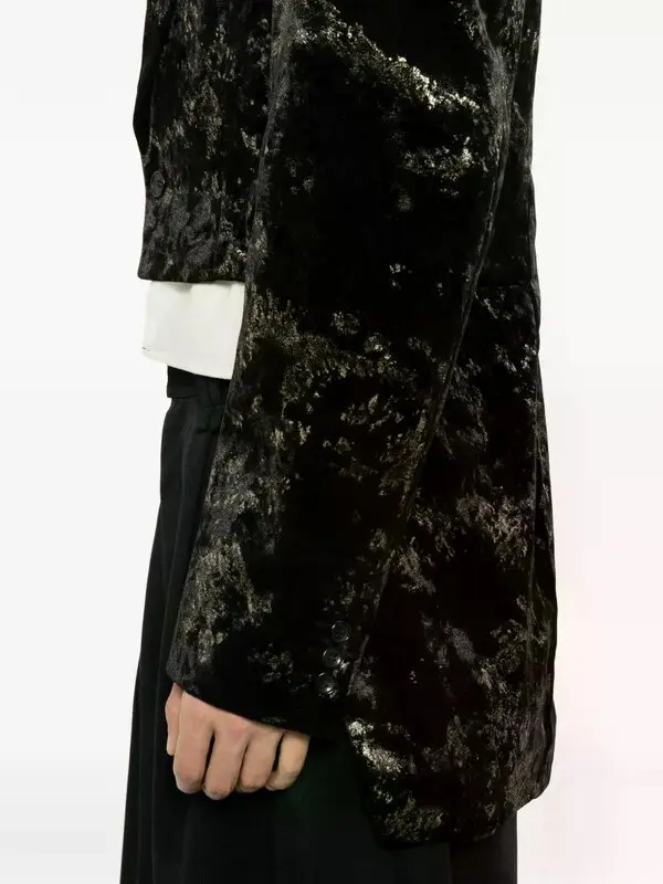 Comme Des Garçons Distressed-effect Peak-lapel Jacket